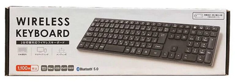 [daiso] Bluetooth接続のワイヤレスフルサイズキーボード [JANコード：4571527712548] | shattered ...